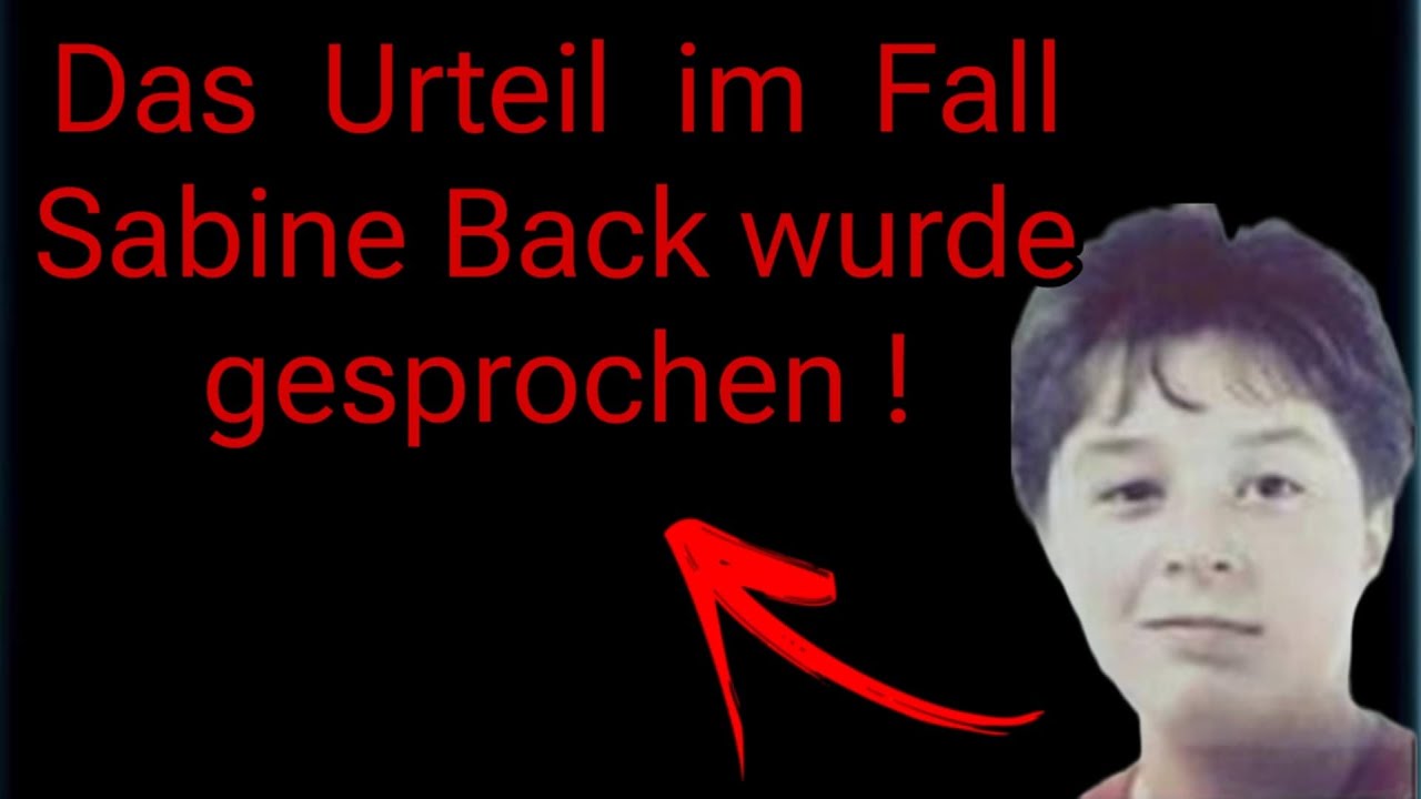 Der Fall Sabine Back. Nach 31 Jahren konnte der Täter endlich ...