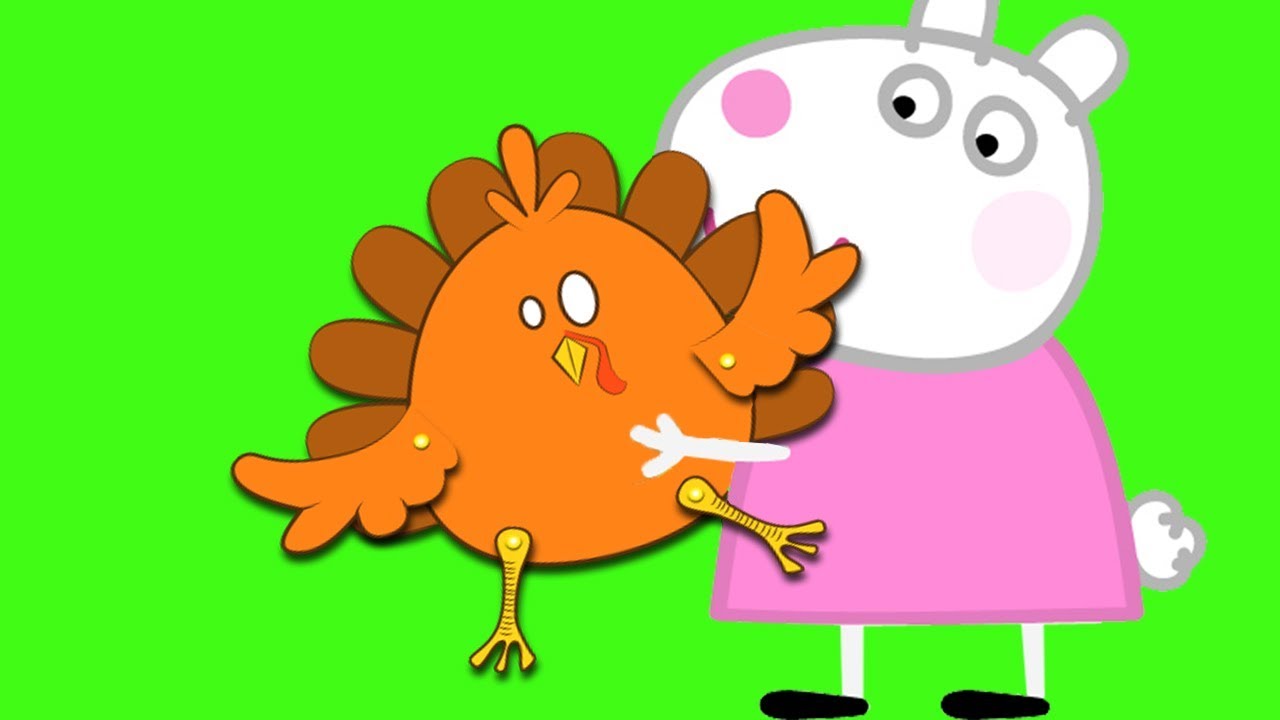 Learn Colors with Happy Thanksgiving Day 2017 Peppa Pig & Turkey! - YouTube