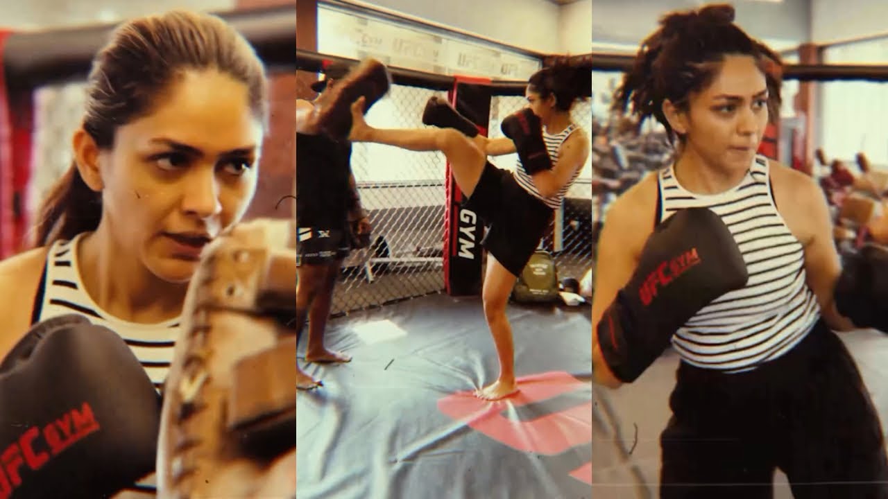 Actress Mrunal Thakur Latest GYM Workout Video | Mrunal Thakur Latest ...