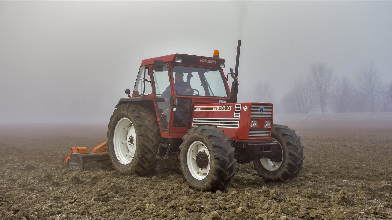 Fiatagri 110-90 DT ed erpice Moreni 3.5 metri [FHD] - YouTube