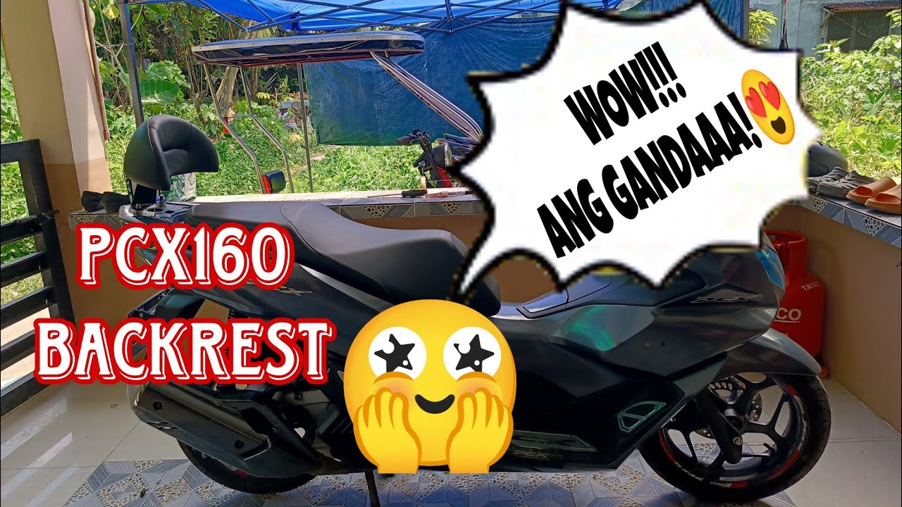 PCX-160 PASSENGER BACK REST FROM LAZADA, ANG GANDA! - The Voyagers ...