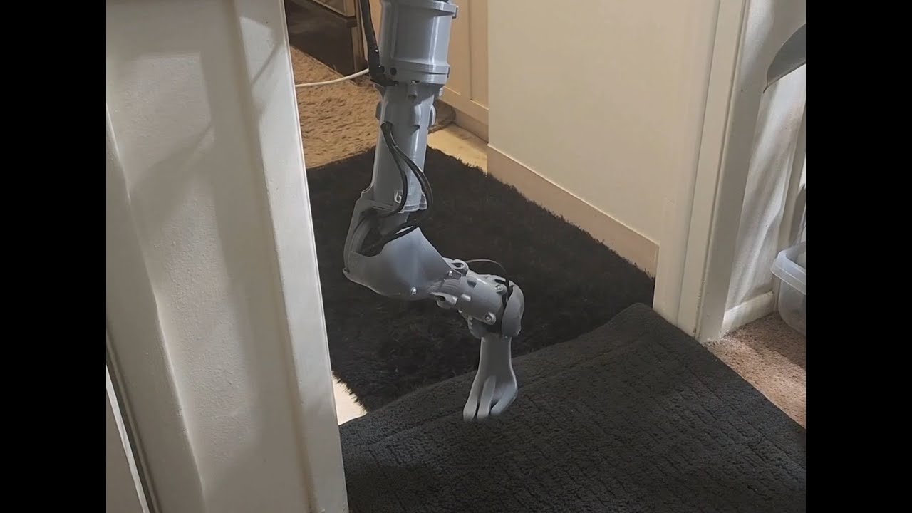 Humanoid Robot Leg Knee and Ankle Actuator Test - YouTube