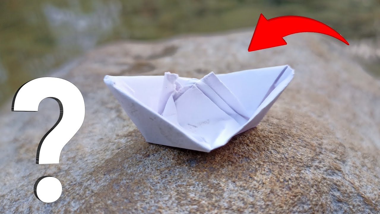 The smallest paper boat in the world🚣 | Paper boat how to make - YouTube