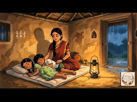 1990s Sunday routine of a Single Mother in an Indian Village | Ghibli inspired Indian old village 🛖