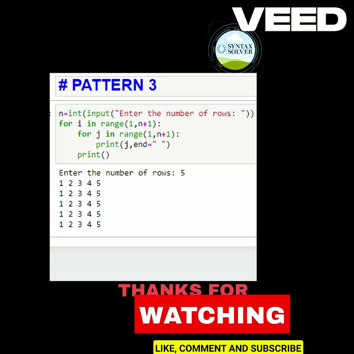 Python Pattern 3 Pythonprogramming Amazing Pattern Python Shortscode Youtubeshorts Youtube 