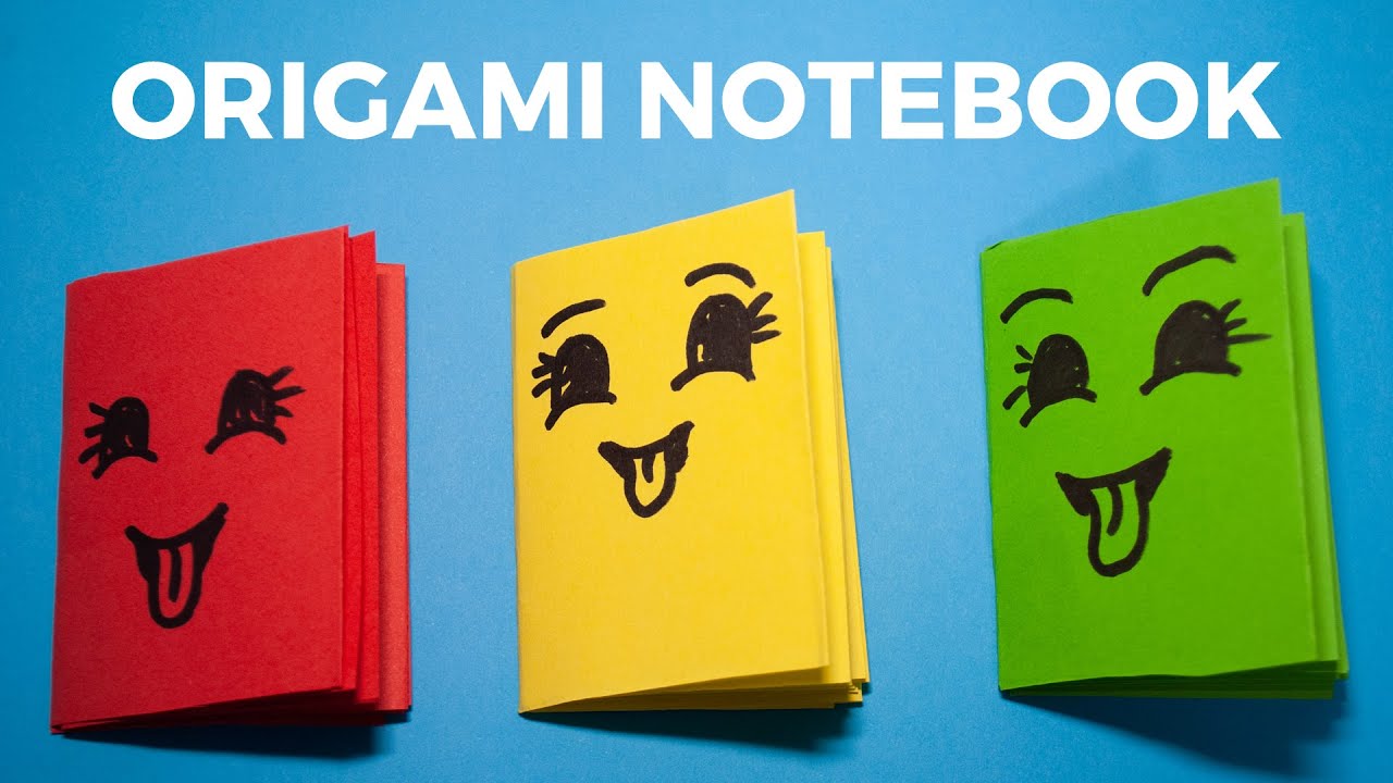 Easy ORIGAMI - Origami Notebook EASY (Mini Notebook) - YouTube