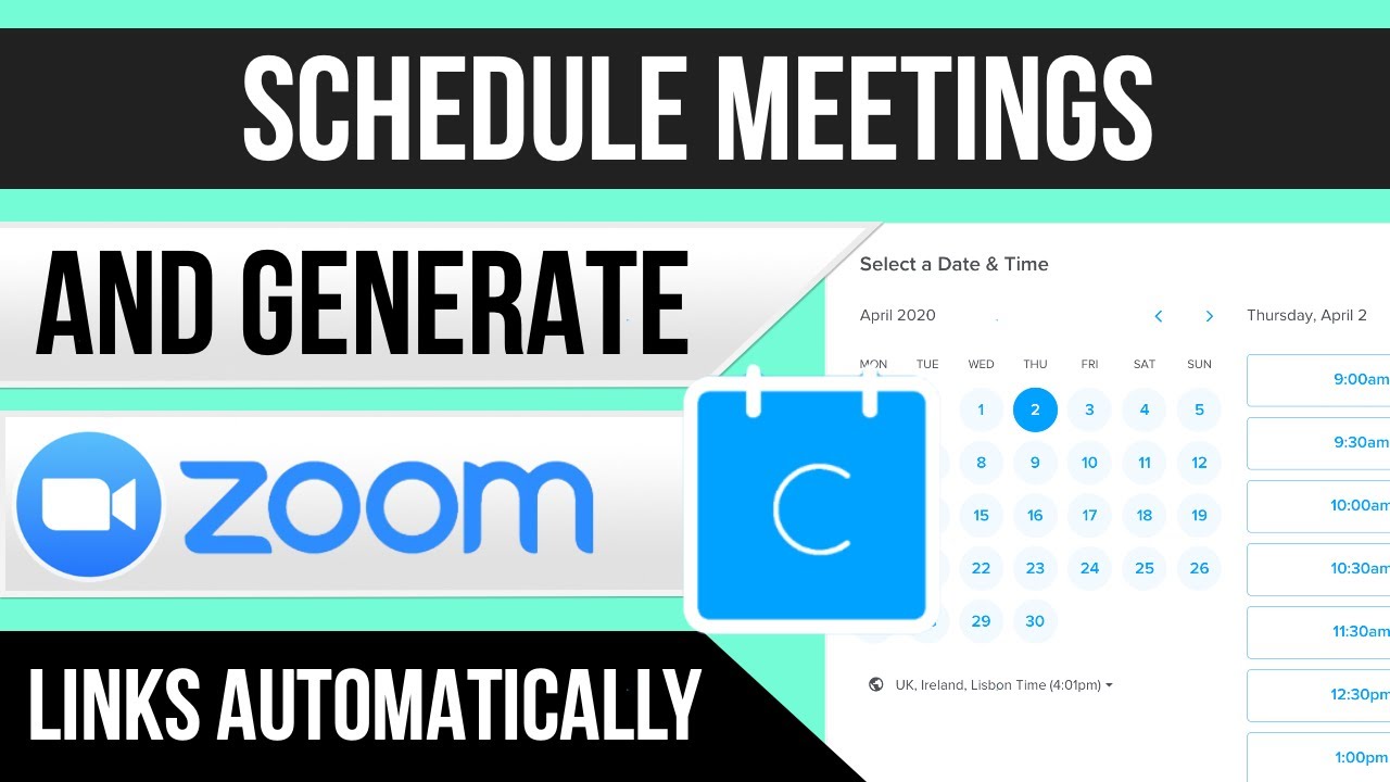 How to schedule meetings and generate ZOOM links AUTOMATICALLY! - YouTube