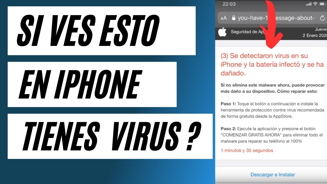 COMO SABER SI MI IPHONE TIENE VIRUS - YouTube