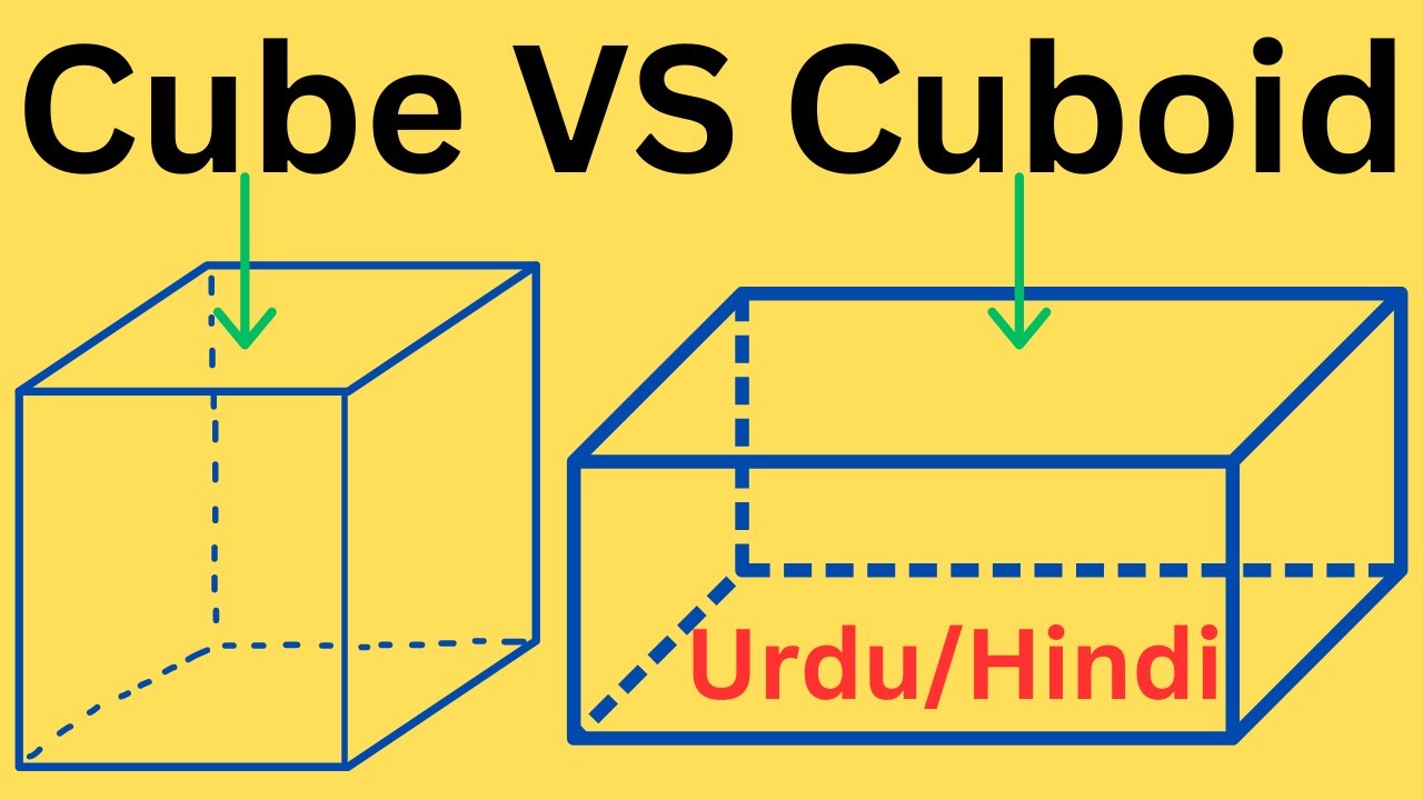Difference Between Cube and Cuboid in Urdu/Hindi | Cube vs Cuboid ...