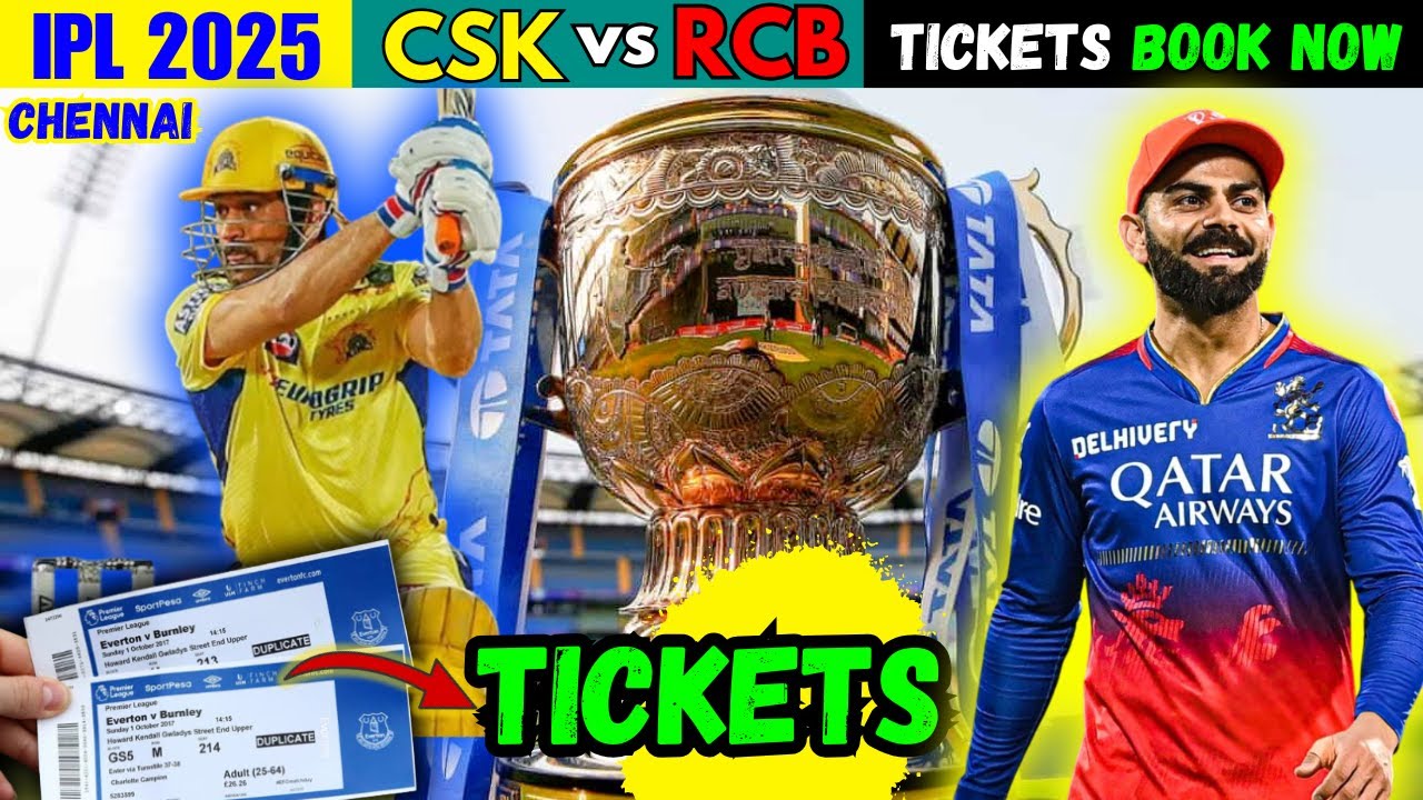 CSK vs RCB Tickets Booking.Chennai Tickets Online Booking.Csk Ticket all update.Insider/District ...