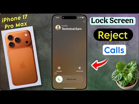 How to Reject an Incoming Call From Lock Screen on iPhone 17 Pro Max ...