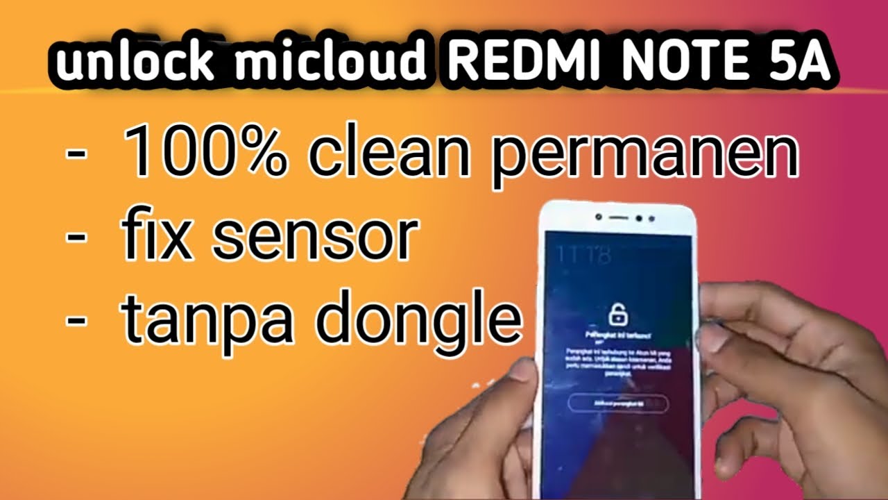 Unlock micloud yang bandel redmi note 5a MDG6, MDT6, MDE6 plus fix ...