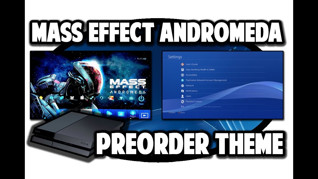 [PS4 THEMES] Mass Effect Andromeda Preorder Theme Video in 60FPS - YouTube