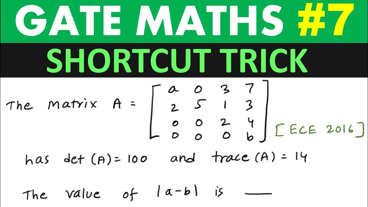 #7 GATE Math TRICKS - Be SMART in calculation - YouTube
