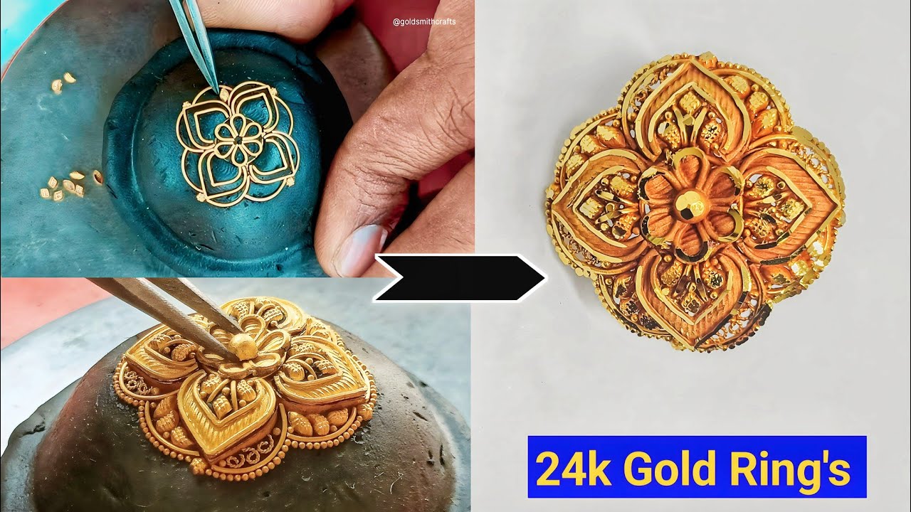 24k Gold Ring Making | How Gold Ring is Made - YouTube
