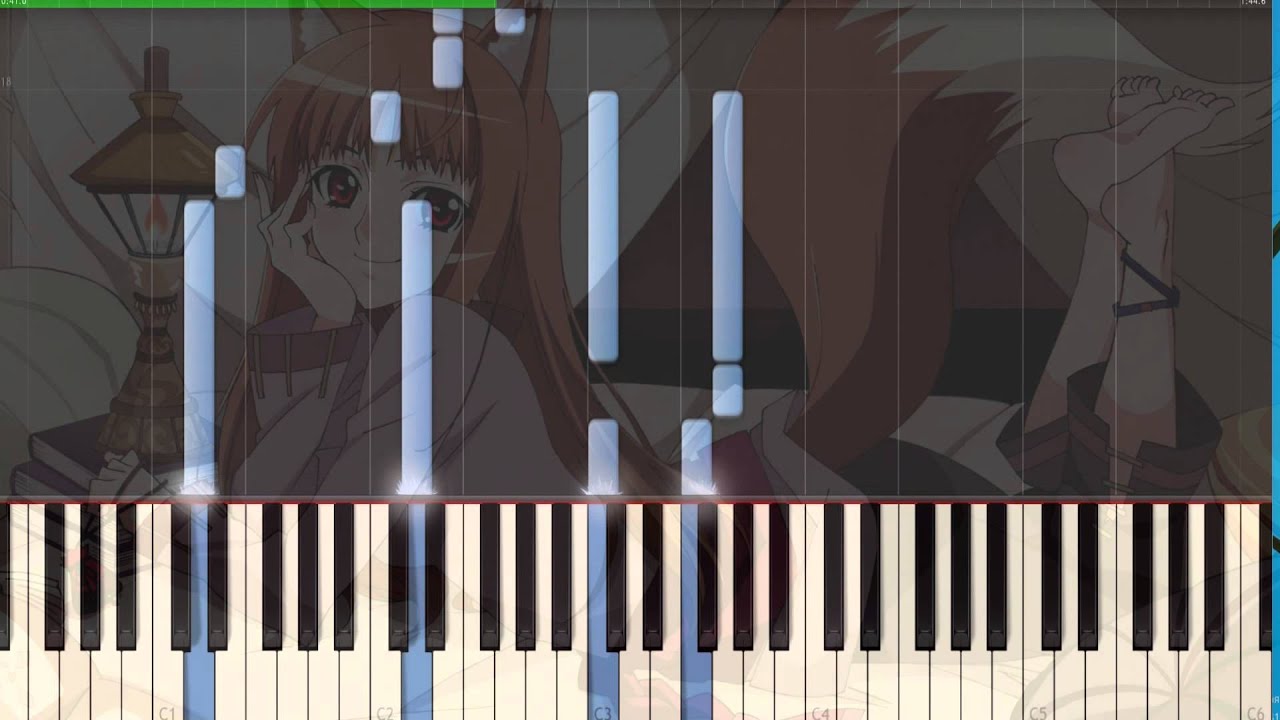 [Spice and Wolf 2] OP Mitsu no Yoake Piano Synthesia Tutorial - YouTube