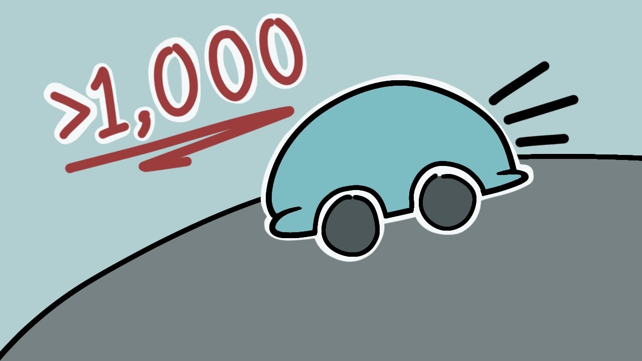 How much force was MKBHD's car speeding with? - YouTube