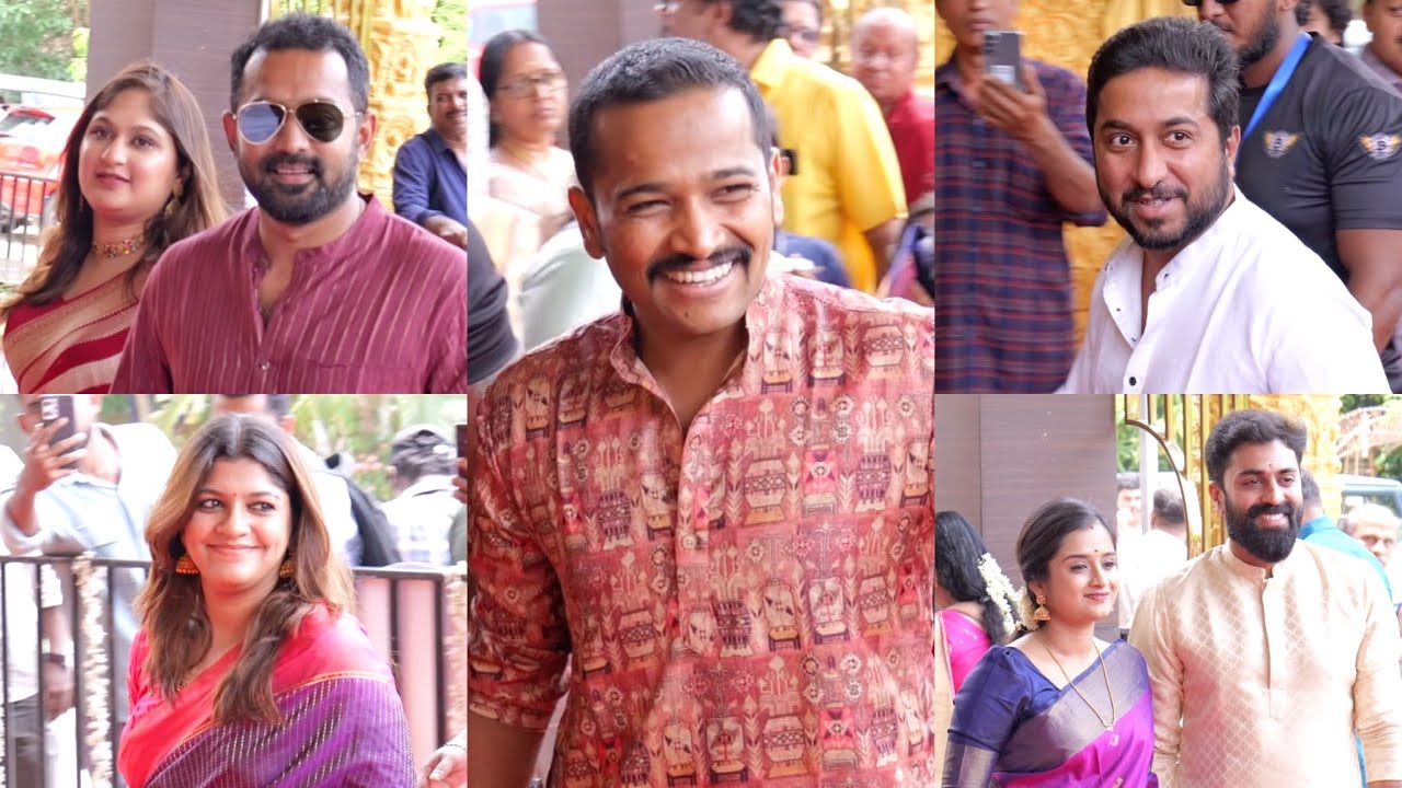 Basil And Vineeth At Deepak Parambol's Wedding 😍 | Aparna Das n Deepak ...