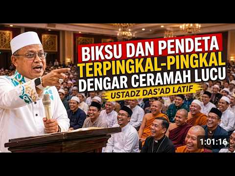 P3ND3T4 DAN BIKSU TERTAWA TERPINGKAL-PINGKAL |  CERAMAH LUCU USTAD DASAD LATIF  