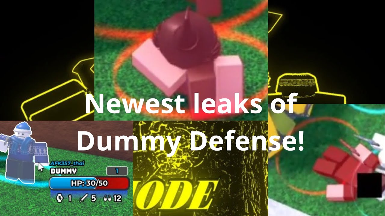 Newest leaks of Dummy Defense! - YouTube