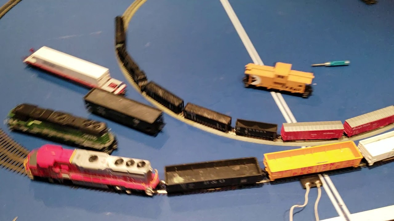 Running the model trains - YouTube