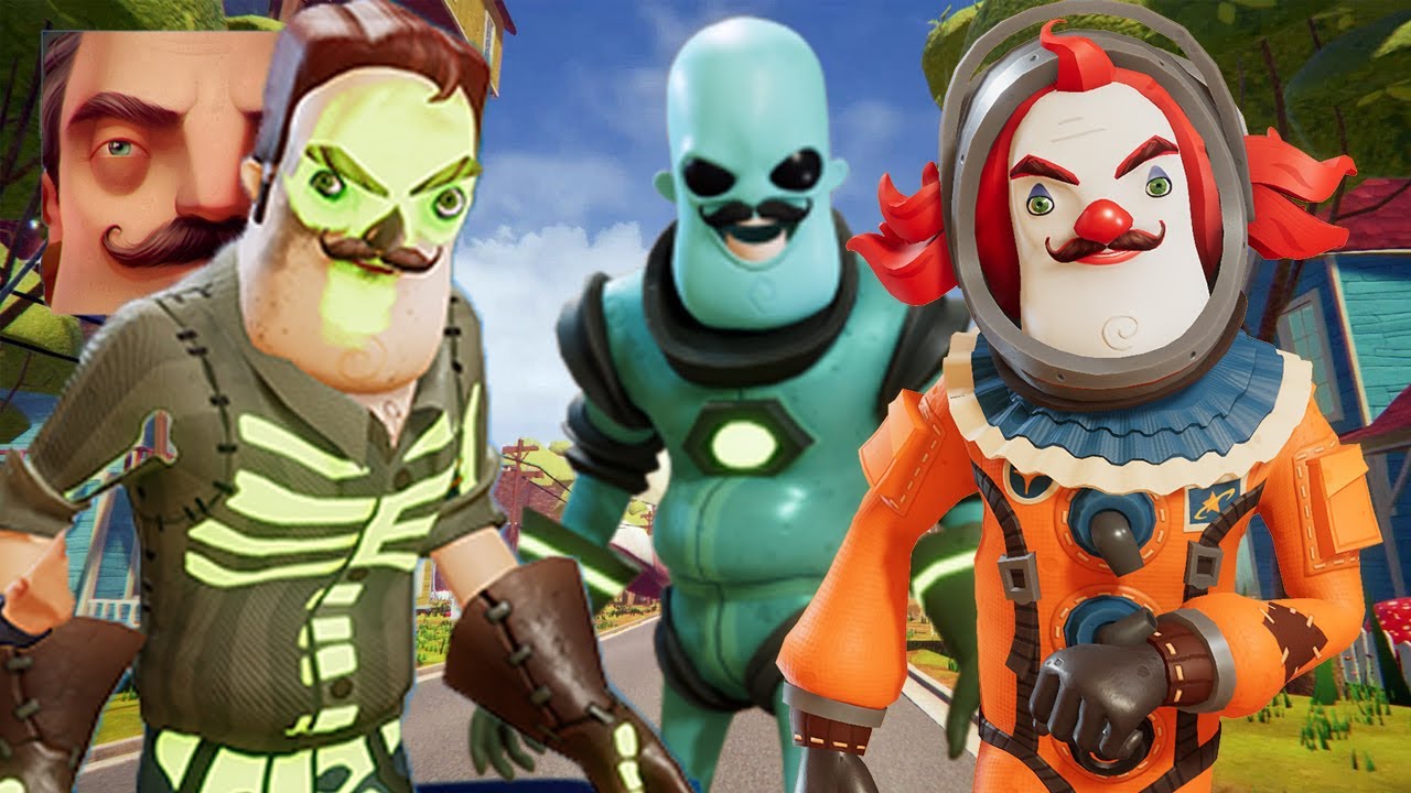 Hello Neighbor - My New Secret Neighbor Alien Astronaut Glow History ...