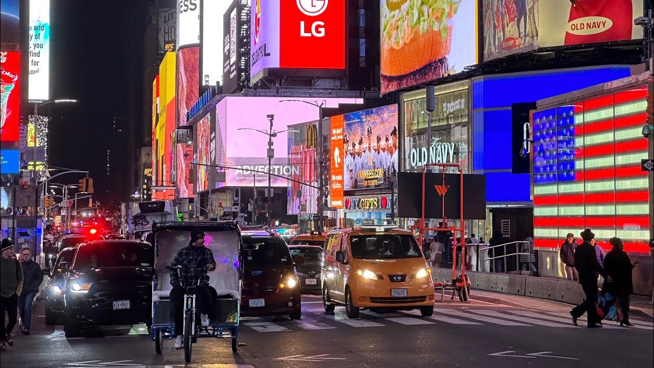 New York City Times Square - November 8th 2023 - YouTube