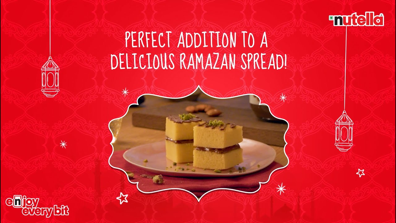 Nutella Ramadan Special Recipe | Basbousa | Sooji Cake | Semolina Cake ...