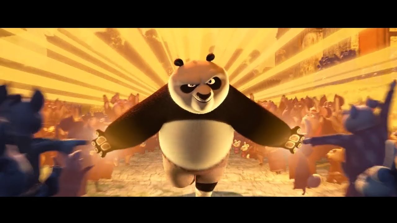Kung Fu Panda 3 - Po & The furious Five's Entry Scene - YouTube