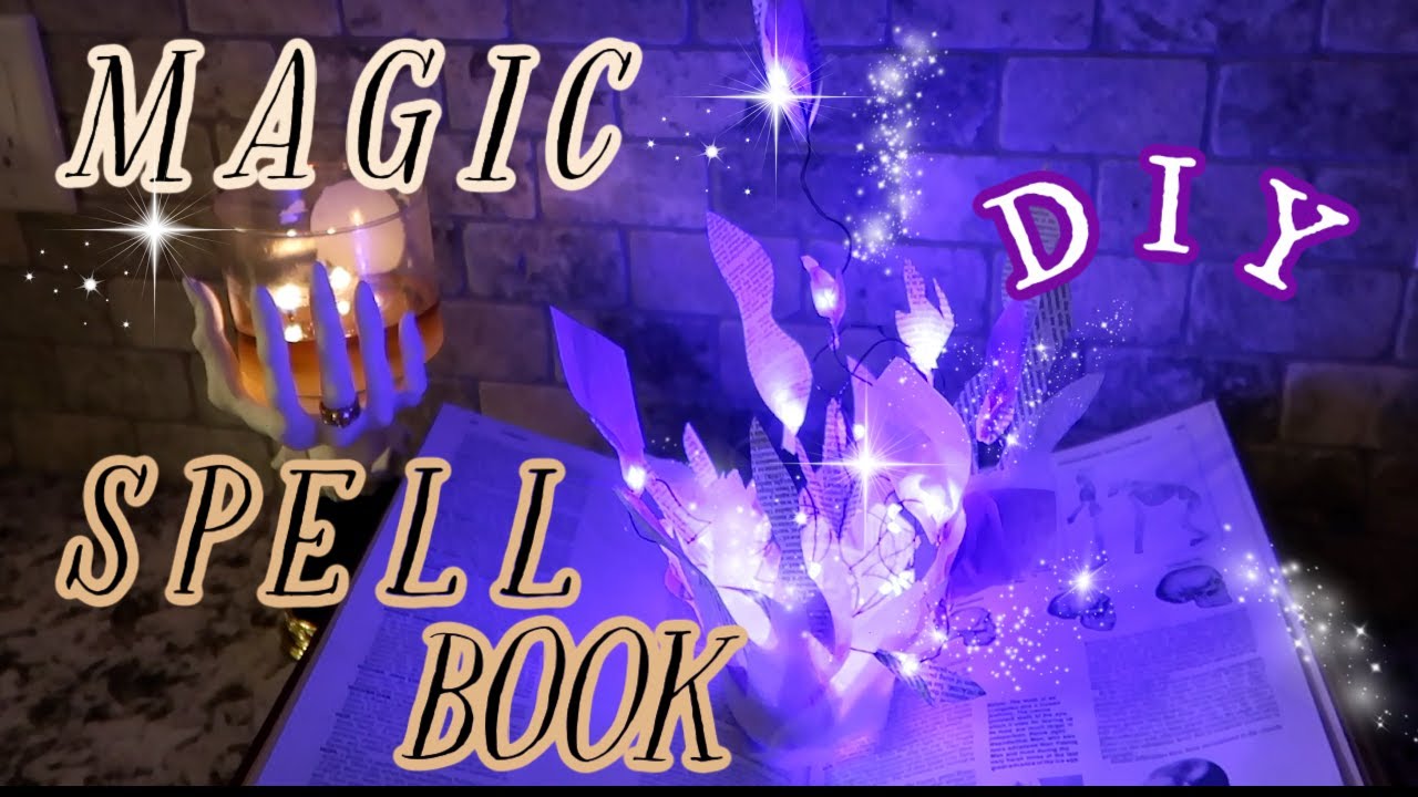 HALLOWEEN DIY MAGIC SPELLBOOK! - YouTube