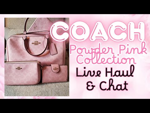 Coach Outlet Powder Pink Collection - Haul Time - YouTube