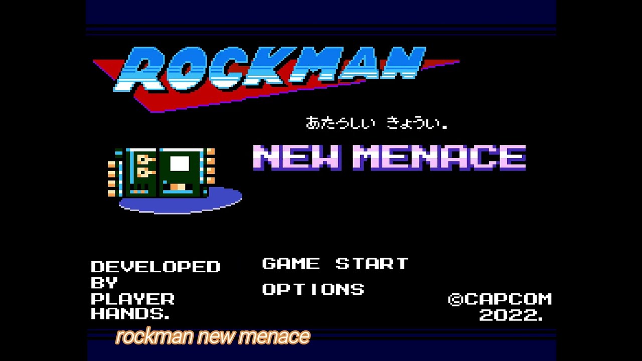 testing the new rockman new menace intro screen. - YouTube