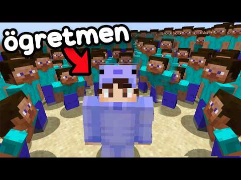 ÖĞRENCİLERE Özel Minecraft Sunucusuna GİZLİCE ÖĞRETMEN Olarak Girdim