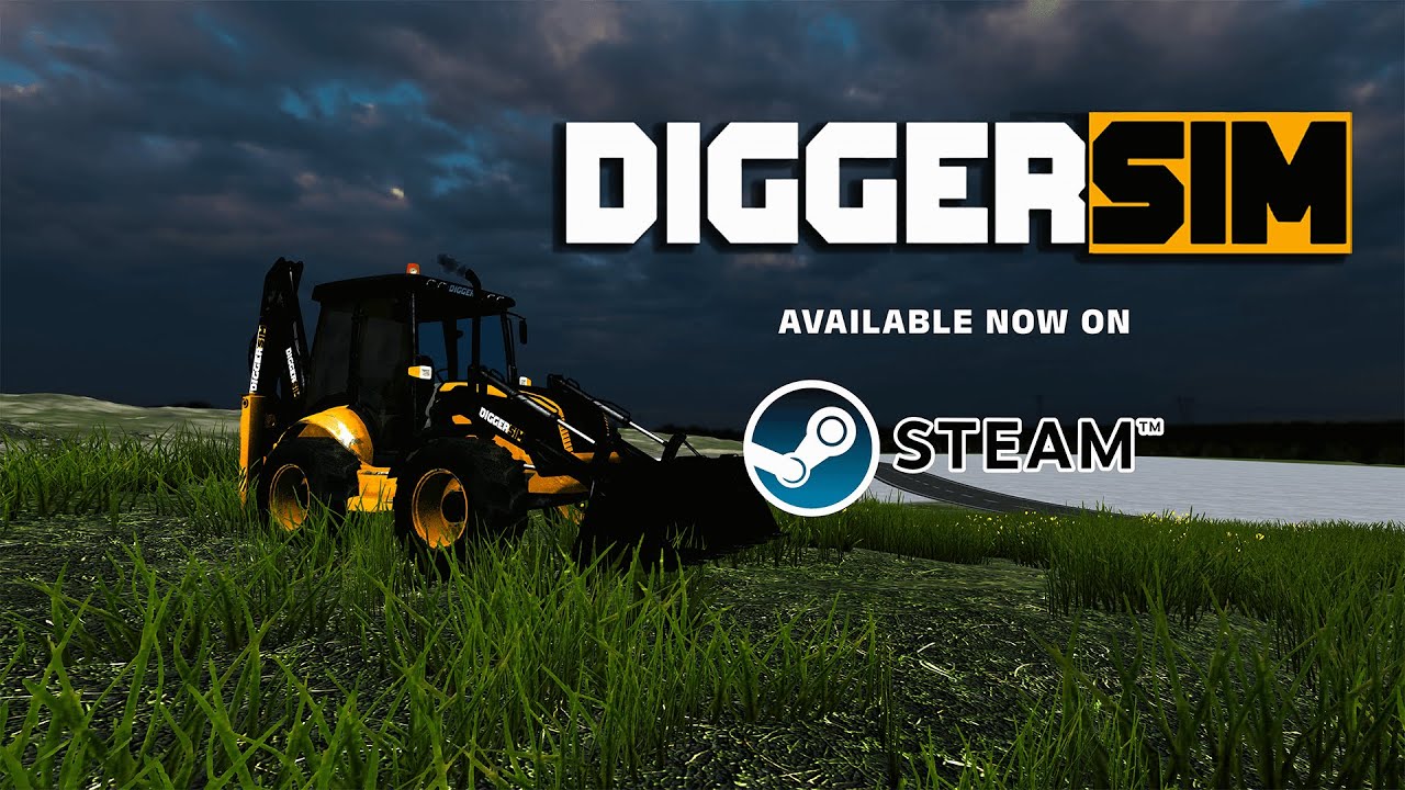 DiggerSim Excavator Simulator - Steam Trailer - YouTube