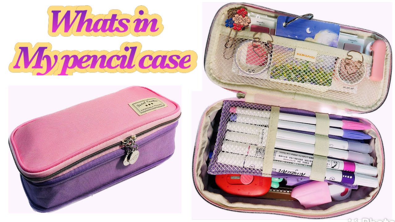 How I organized my New Pencil Case / latest stationery supplies / what ...
