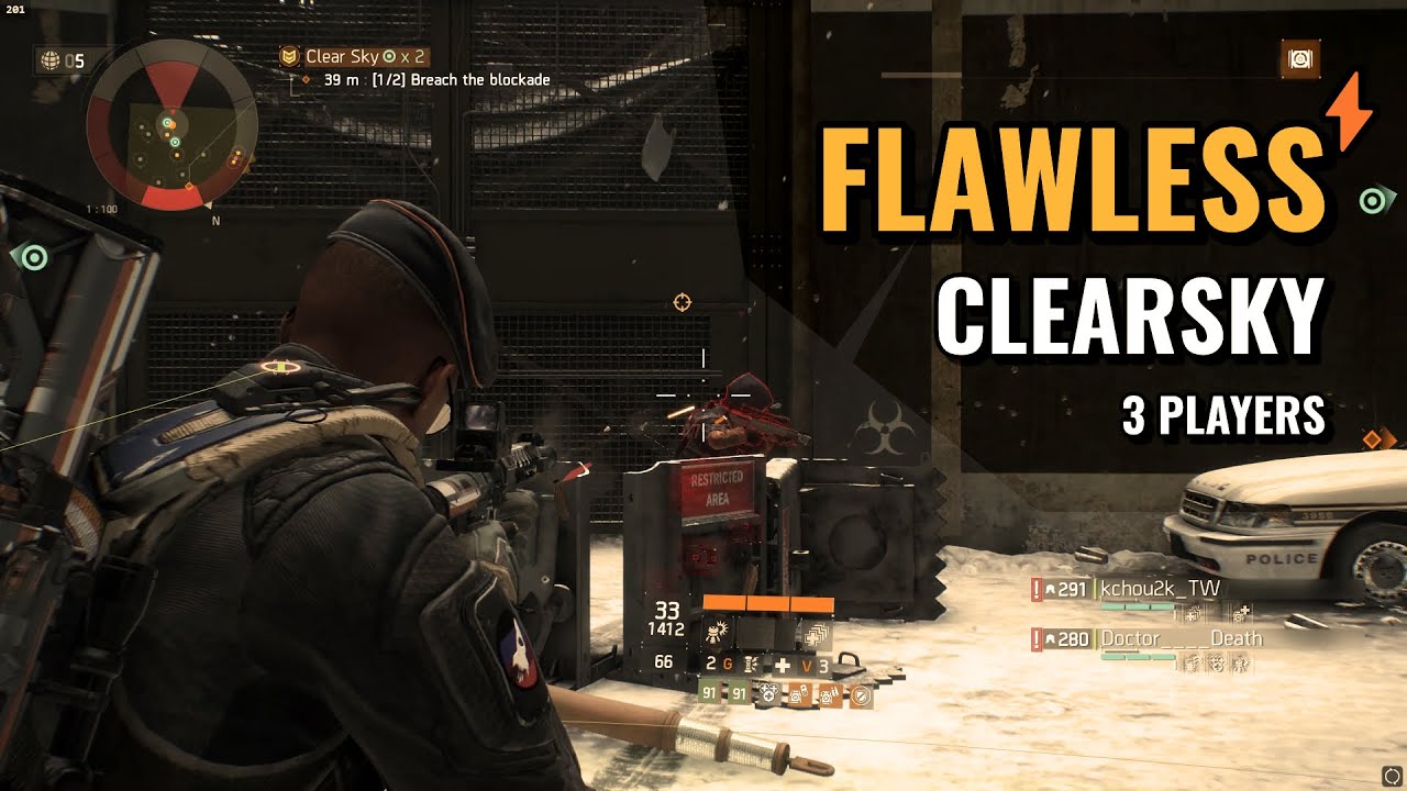 Flawless ClearSky⚡(9 mins, 3 players) #thedivision #flawless - YouTube