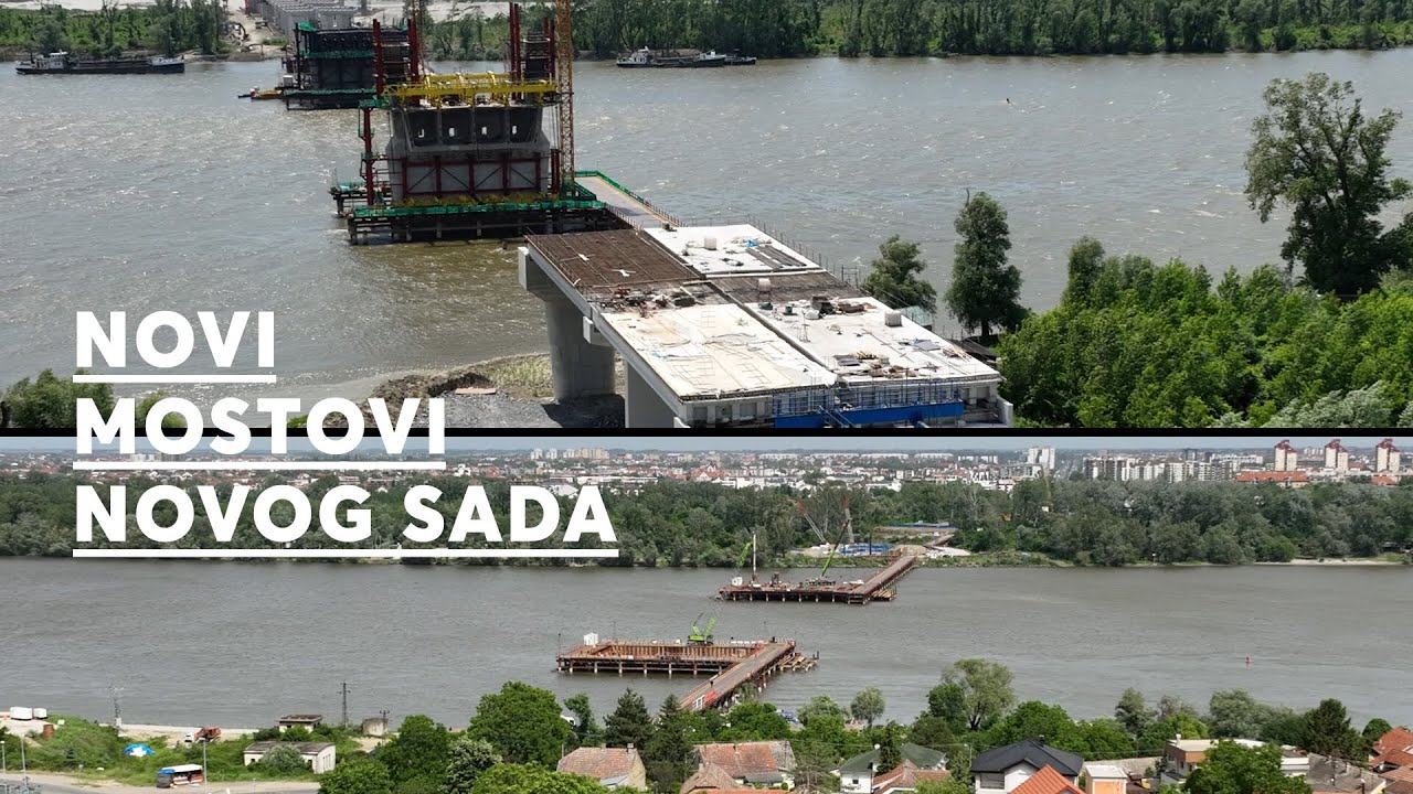 Novi mostovi Novog Sada - YouTube