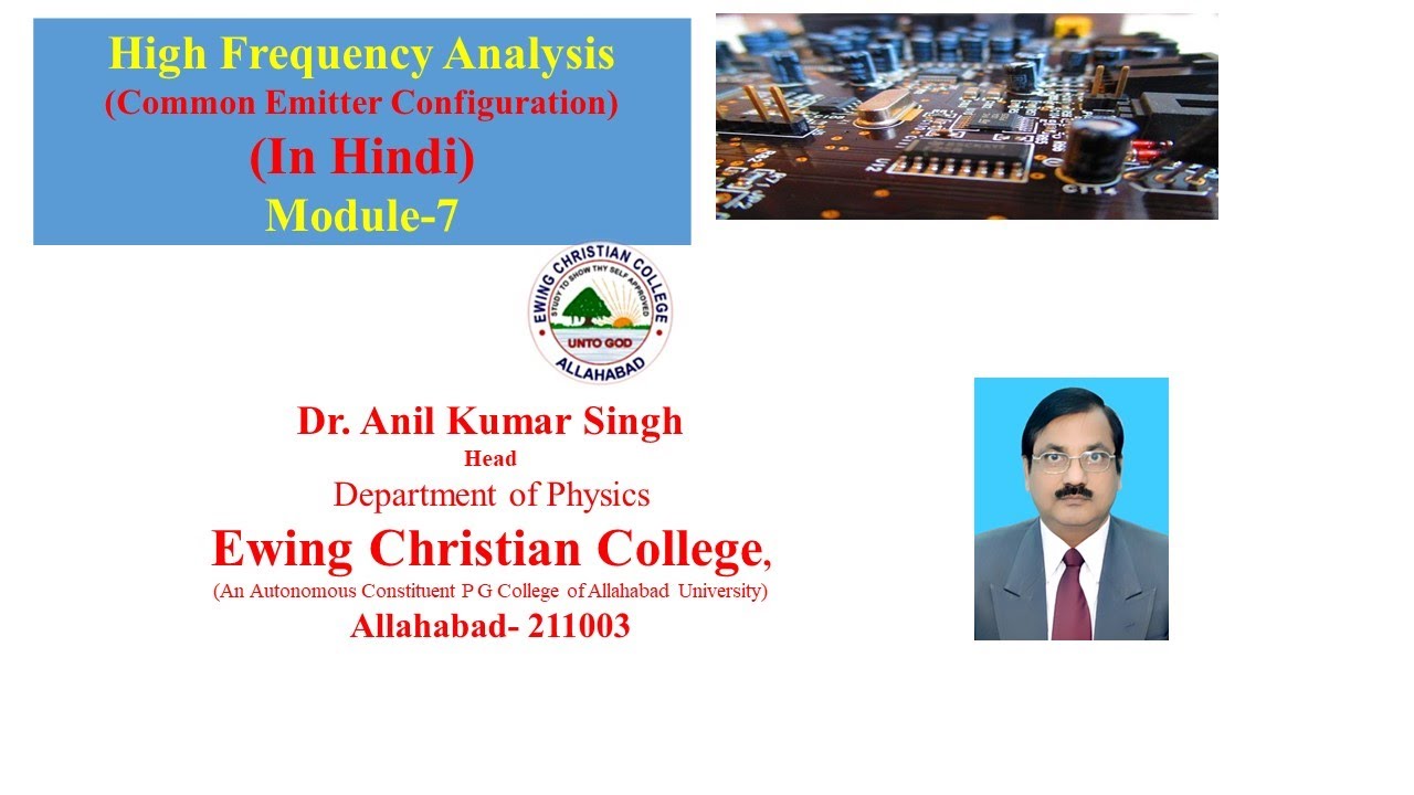 High Frequency response of Common Emitter amplifier. - YouTube