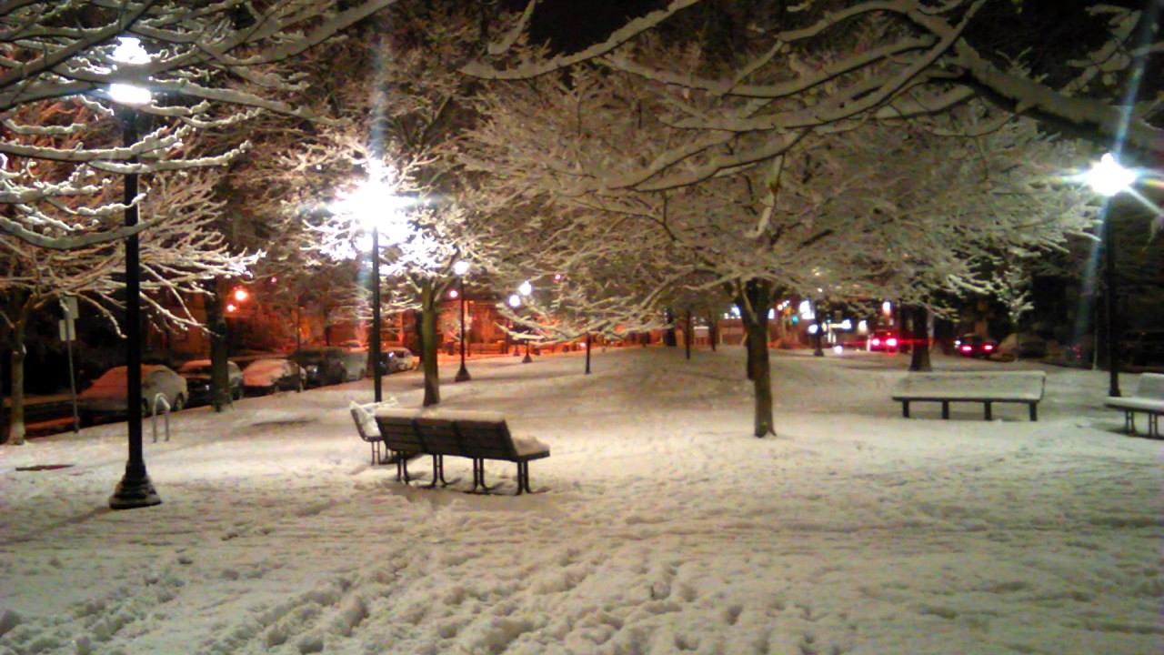 Friendship Park Pittsburgh First snowfall December 2016 peaceful - YouTube