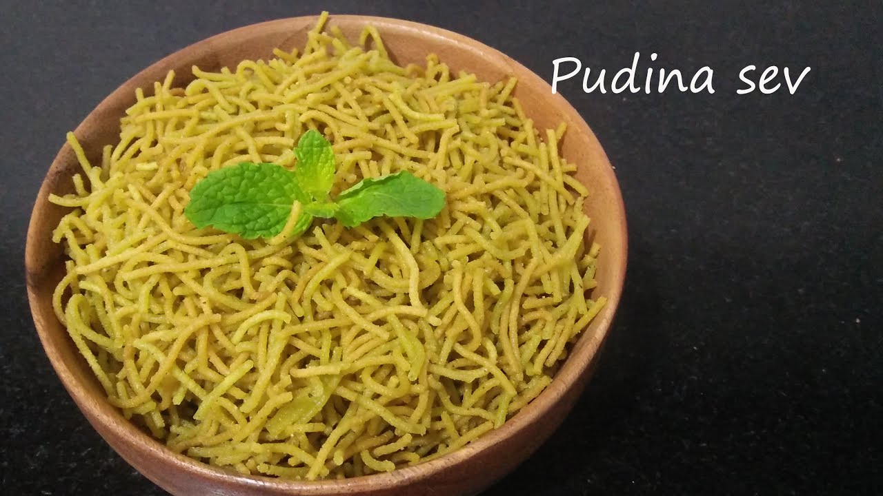Crispy Pudina sev recipe || ಪುದೀನಾ ಸೇವ್ ಮಾಡುವ ವಿಧಾನ || Quick & easy tea ...