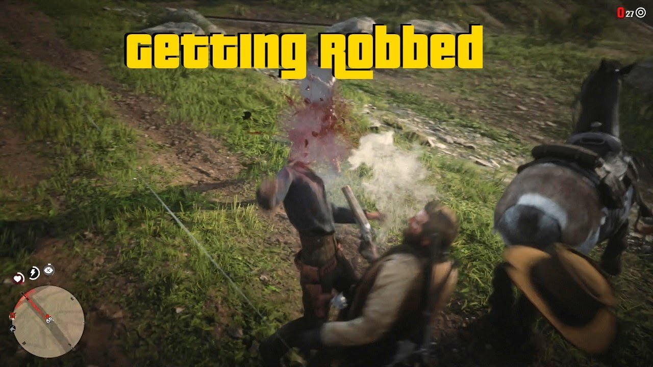 Red Dead Redemption 2 - Getting Robbed GORY - YouTube