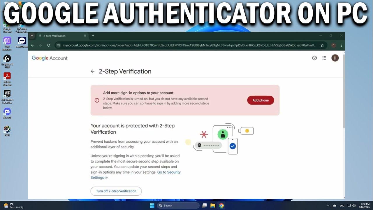 How To Use GOOGLE AUTHENTICATOR on a Windows 11 10 PC - Easy Fix - YouTube