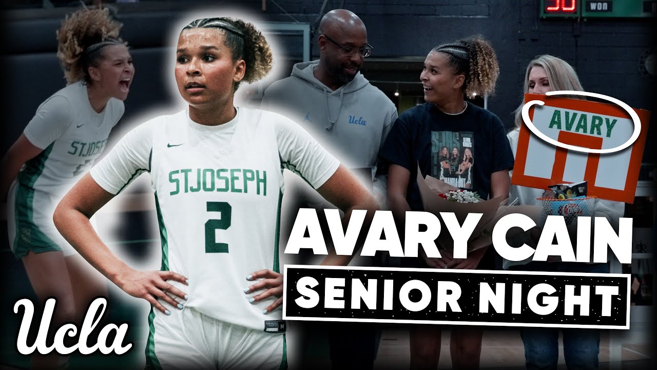 UCLA commit Avary Cain GOES CRAZY on her Senior Night! - YouTube