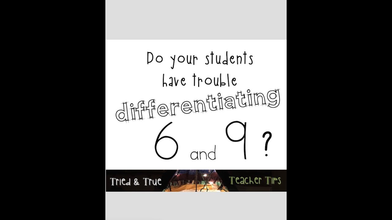 Differentiating 6 and 9 Number Trick for PreK Teachers - YouTube