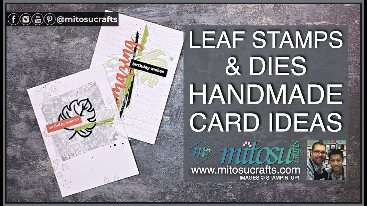 Card Ideas with Leaf Stamps & Dies Cardmaking and Papercraft LIVE ...