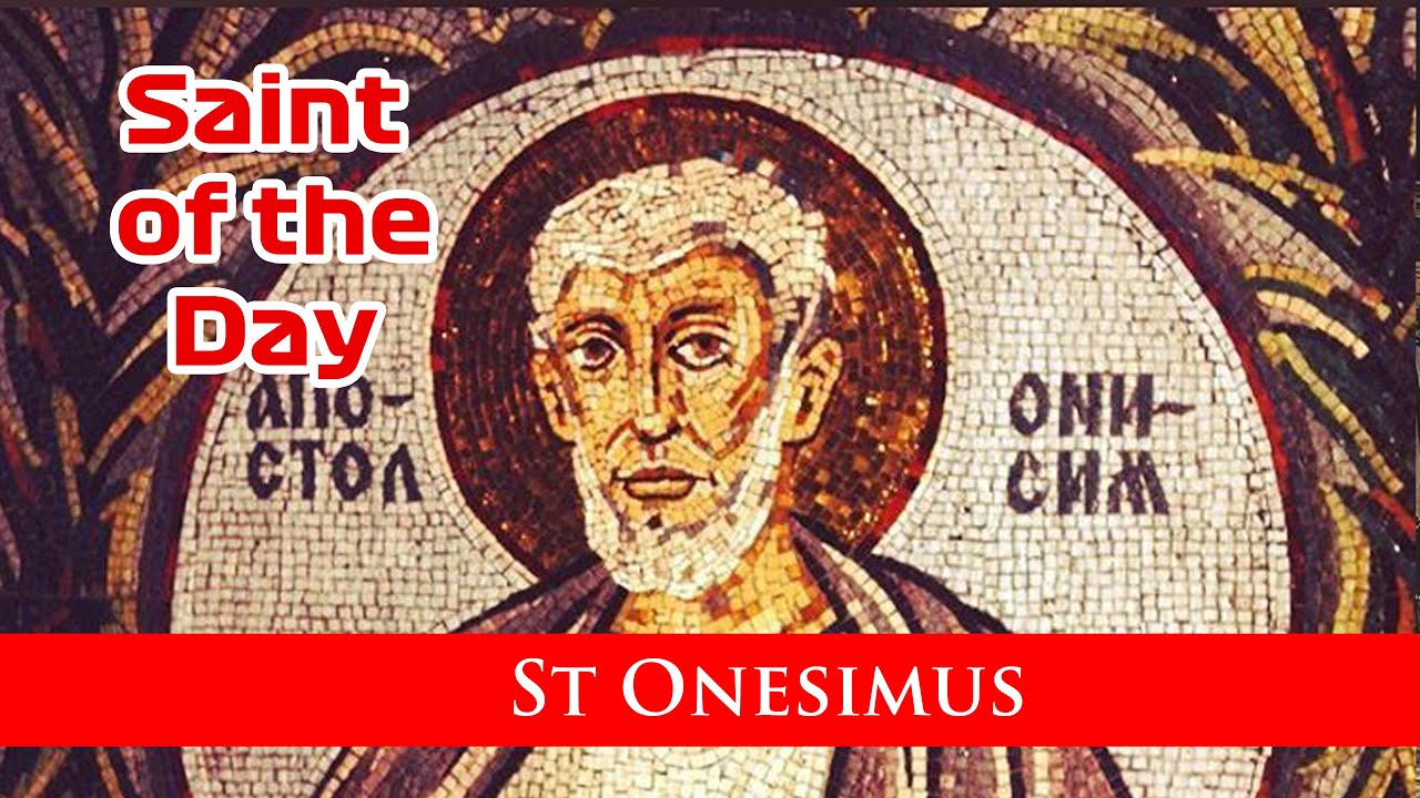 St Onesimus - Saint of the Day with Fr Lindsay - 16 February 2024 - YouTube