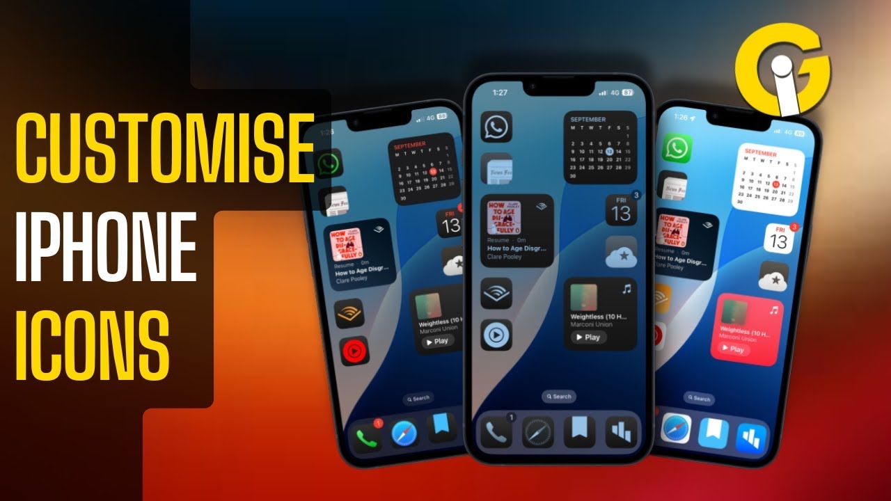 How to Customize iPhone Home Screen with Free Icon Arrangement - YouTube
