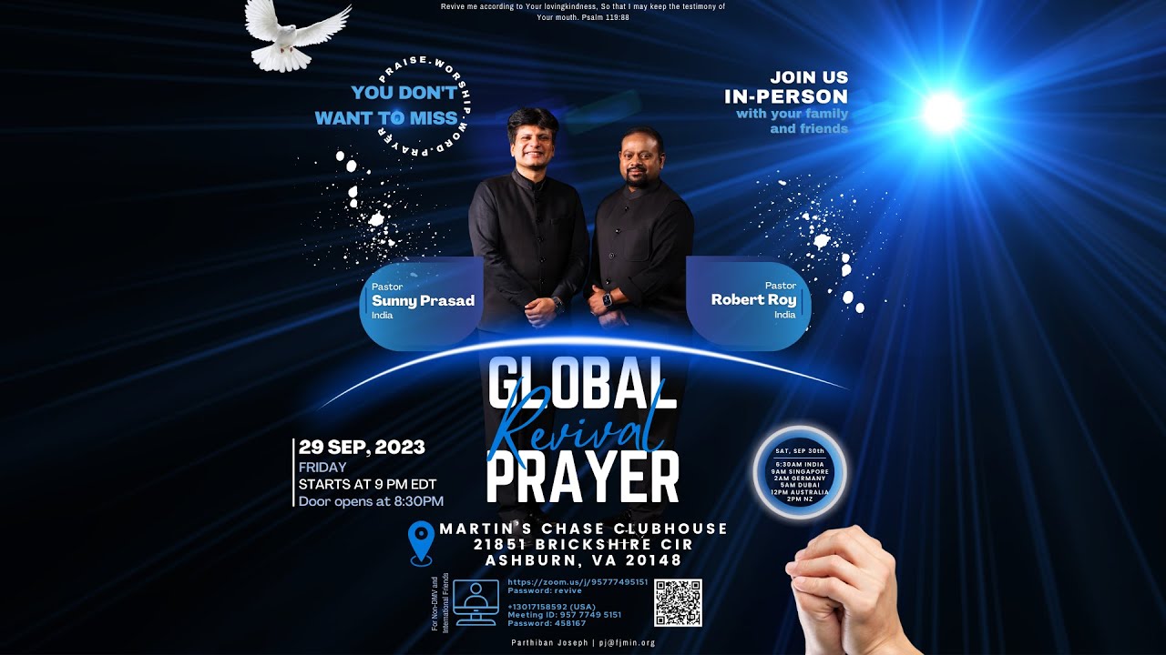 Global Revival Prayer | 29 September 2023 - YouTube
