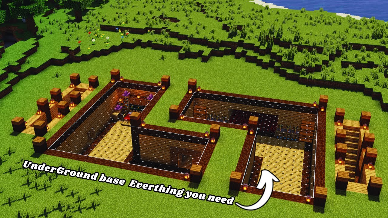 Minecraft: Ultimate UnderGround Survival Base - YouTube