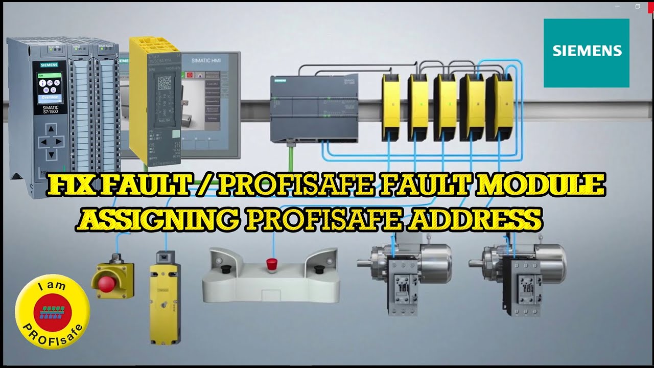 #siemens Fix Fault/Warning Assign PROFISAFE Address / Asignacion de ...